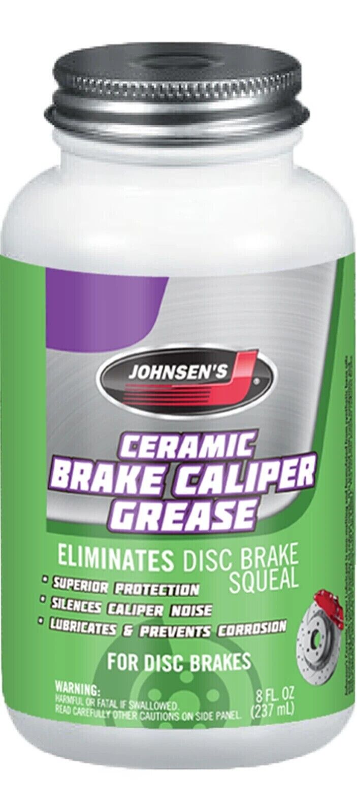 JOHNSEN'S CERAMIC SYNTHETIC BRAKE CALIPER GREASE (8 OUNCES) - Middlesex ...